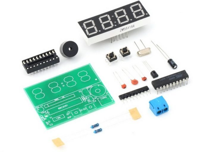 digital clock components1 – BuildCircuit.COM