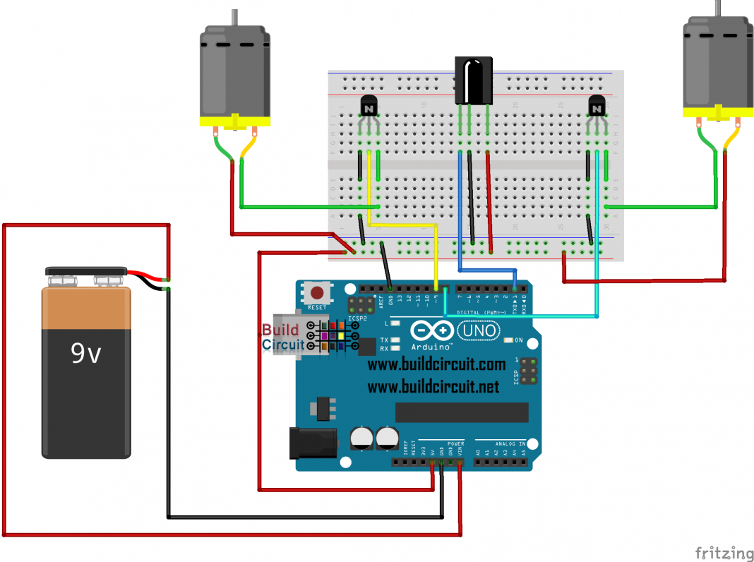 Dark/Light sensor using transistor - BuildCircuit.COM