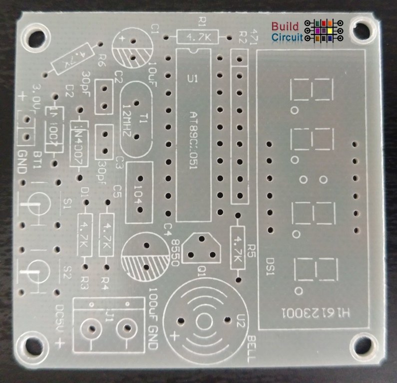 Pcb Of Digital Clock Kit Buildcircuitcom